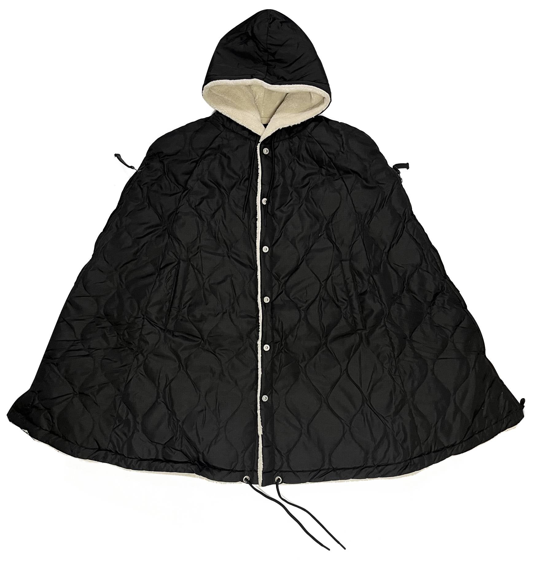 Taion Poncho Military Cape Black Cream Nero Uomo » ModeOn Streetwear